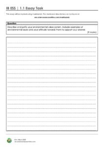 1.1 - Environmental Value Systems | IB ESS by Science Sauce