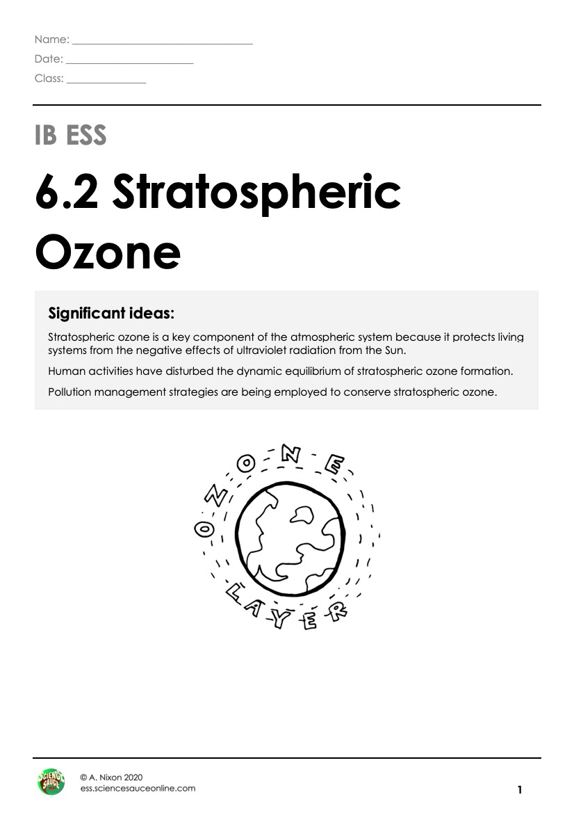 6.2 Stratospheric Ozone | IB ESS by Science Sauce