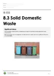 8.3 Solid Domestic Waste | IB ESS by Science Sauce